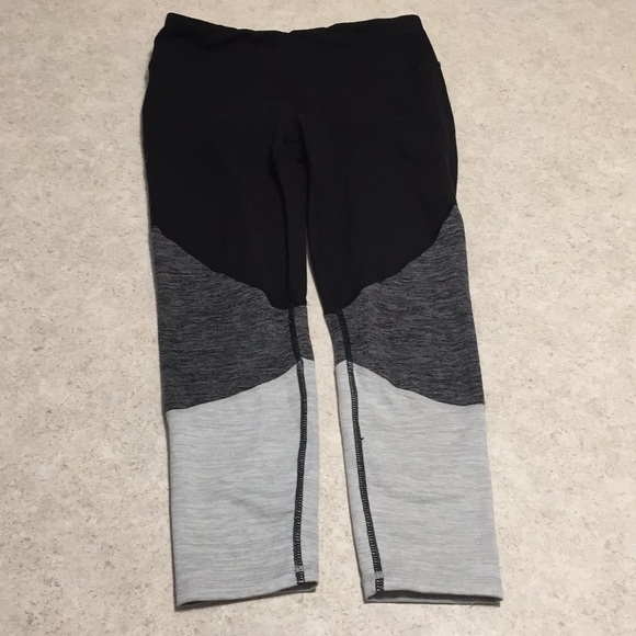 GAIAM | Pants & Jumpsuits | Gaiam Color Block Black Grays Yoga Pants ...